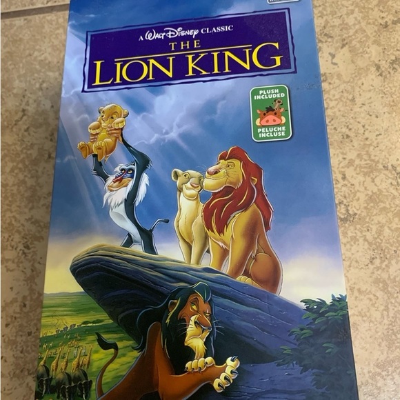 Disney | Toys | New Timon And Pumbaa Vhs Plush Disney The Lion King ...